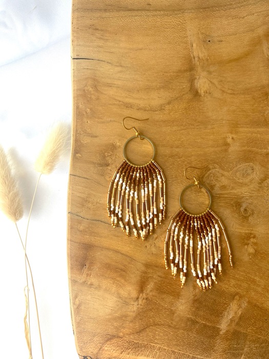 Boucles HAWACIPI Camel :: Monpetitatelier-shop